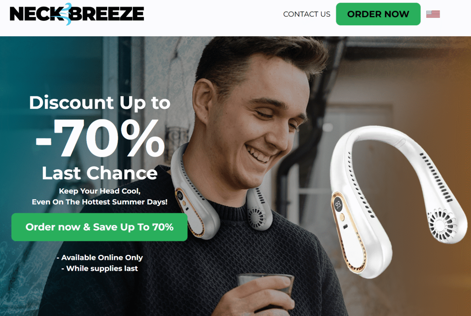 NeckBreeze Keep Your Head Cool, Even On The Hottest Summer Days ...